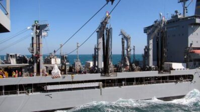 Royal Navy's RFA Fort Rosalie supports fight against ISIS in Middle ...