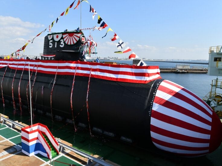 Japan launches new submarine Taigei at MHI Kobe Shipyard