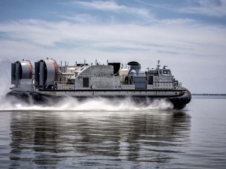 US Navy receives ship to shore connector LCAC 102 vehicle