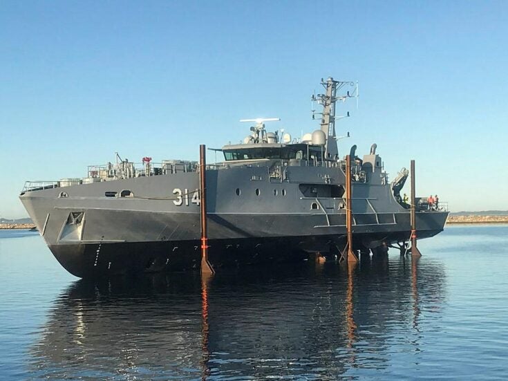 Austal launches Australian Navy’s first evolved Cape-class boat