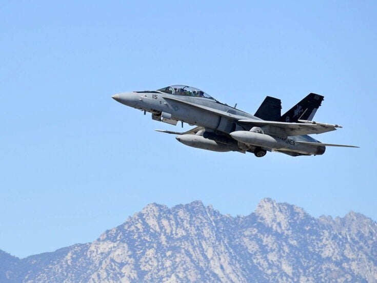 Raytheon tests APG-79(V)4 ASEA radar on USMC F/A-18 Hornet
