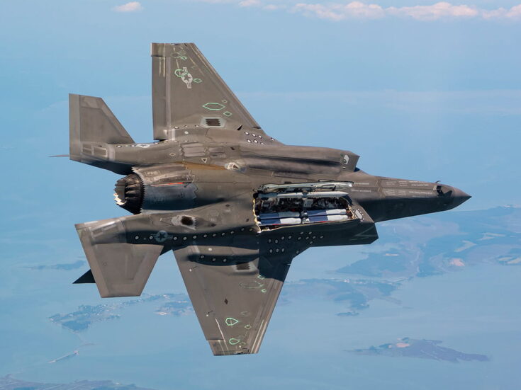 F-35B aircraft conducts two StormBreaker weapon release tests