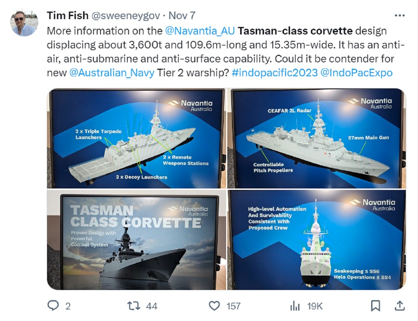 Austal, Civmec, and Navantia unite to propose corvettes for Australia's ...