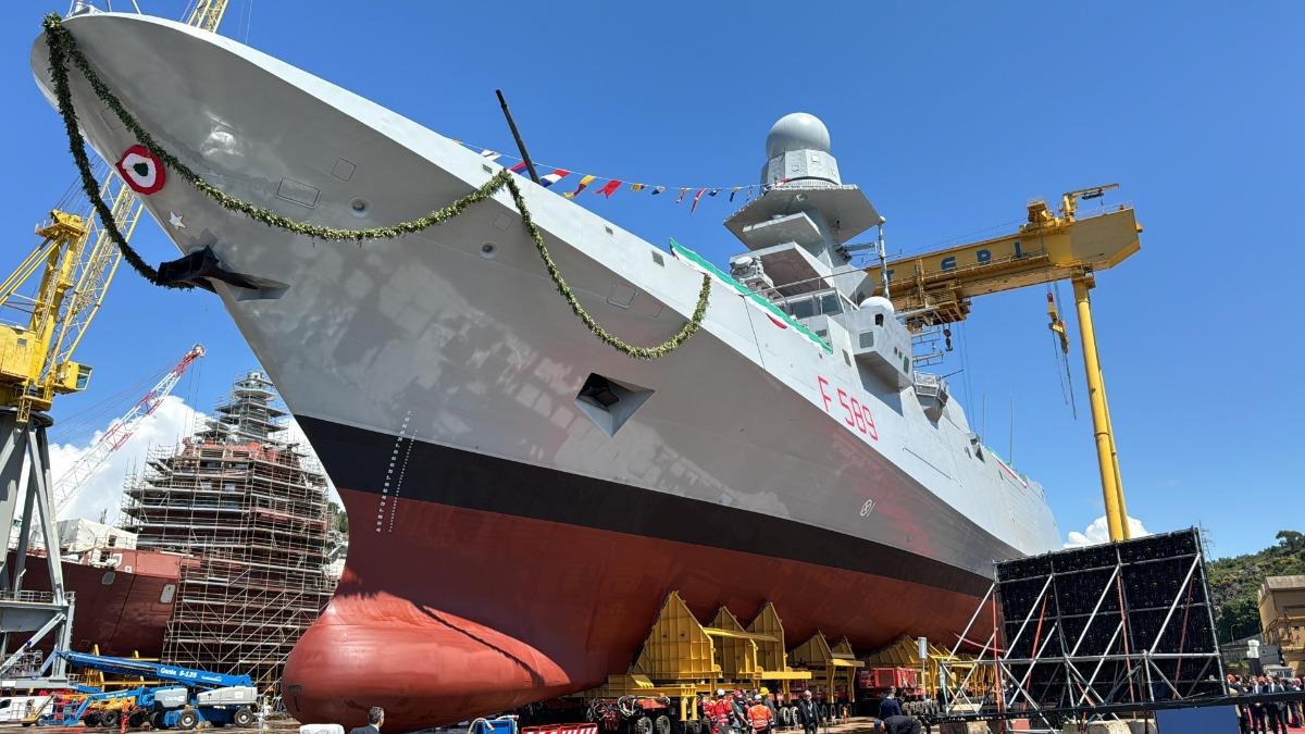 Italian Navy Launches Tenth FREMM Frigate, the Emilio Bianchi - Naval ...