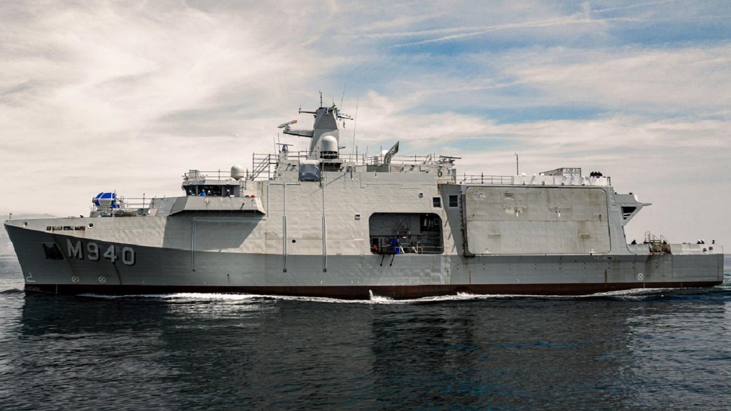 First of joint Belgian-Dutch drone motherships begins sea trials ...