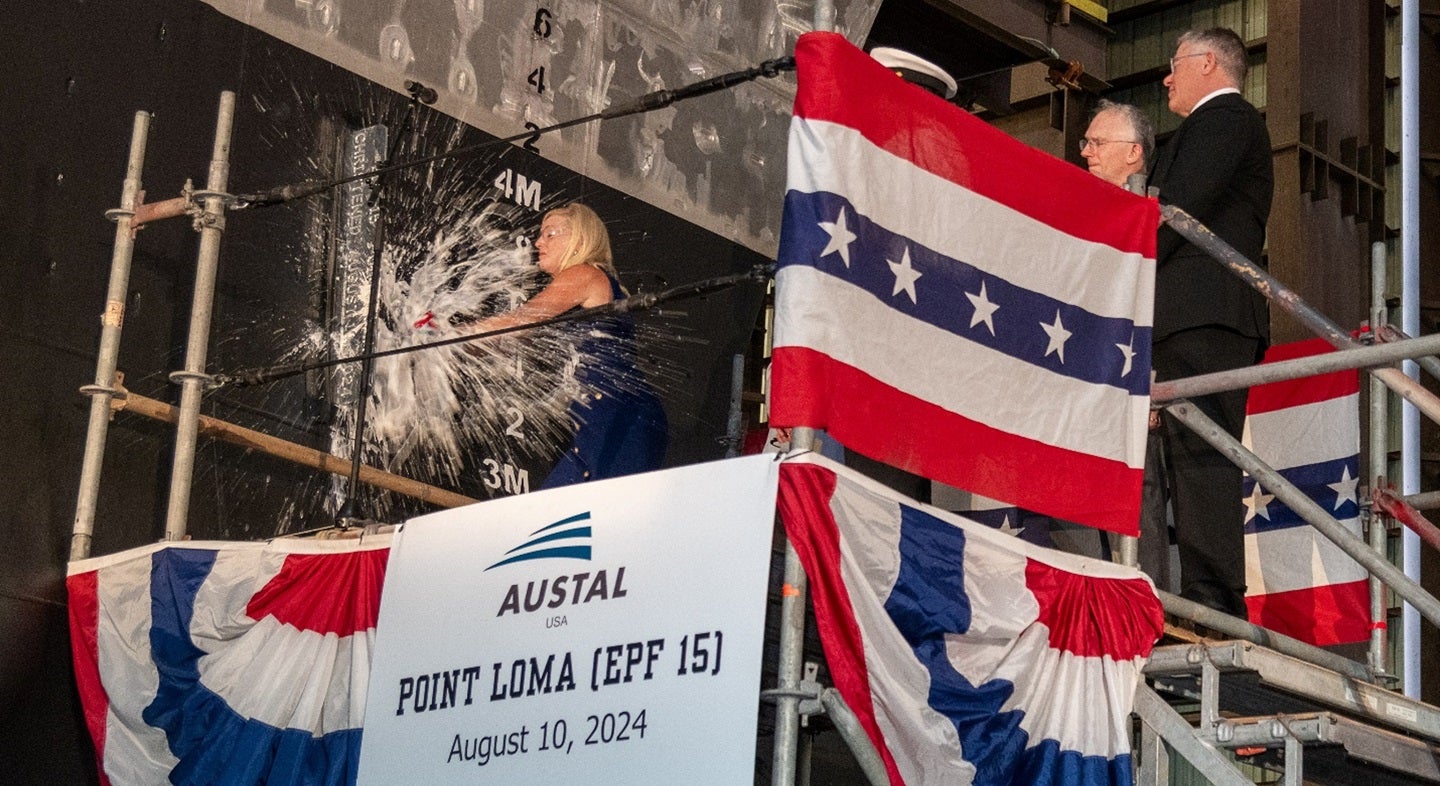 US Navy christens its latest EPF vessel, USNS Point Loma - Naval Technology