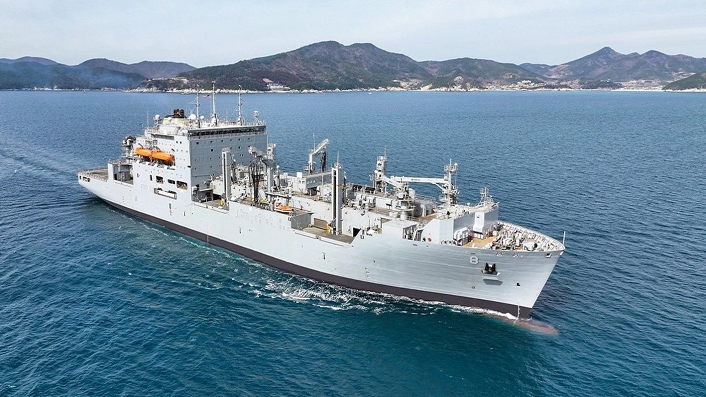 US Navy logistics ship returns to sea after MRO in South Korea - Naval ...