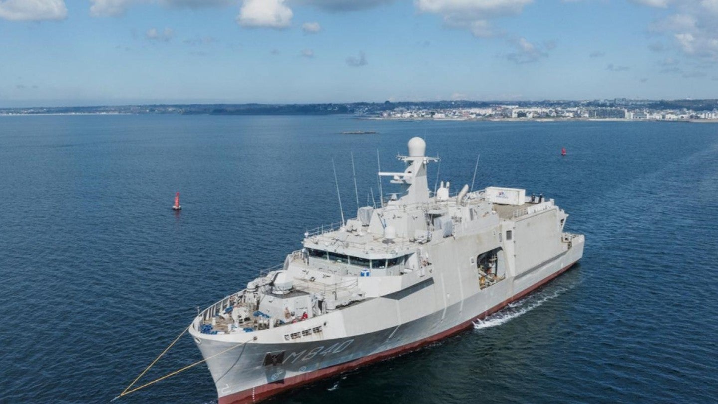 Dutch Navy’s first mine countermeasure vessel begins sea trials