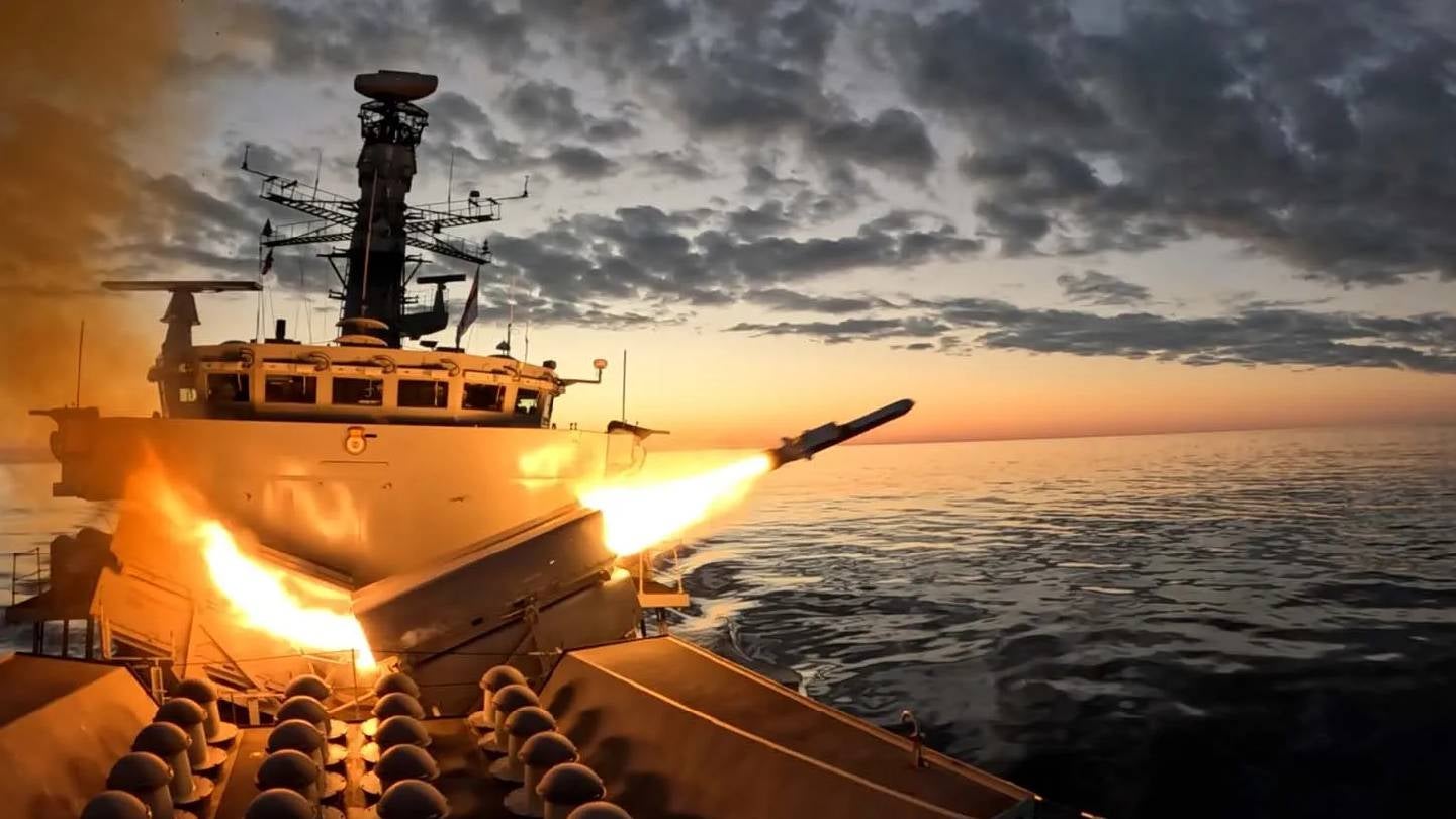 Royal Navy's HMS Somerset test fires first NSM off Norway